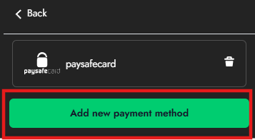 How to add a new payment method